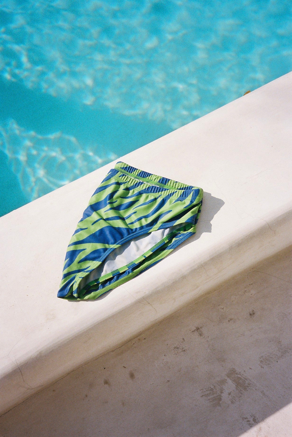 Blue & Green - Zebra Print Brief – Denny Swim